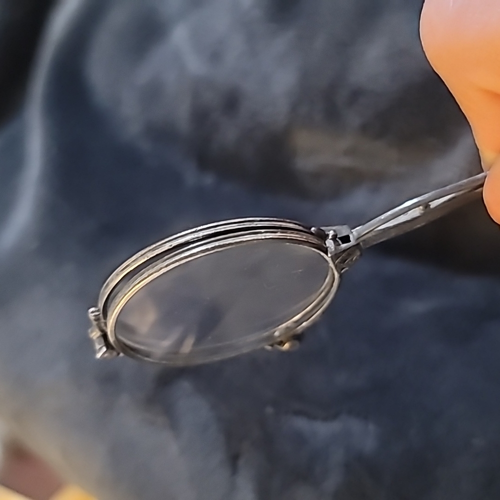 Antique Art Deco Lorgnette Opera Glasses Folding Spec… - Gem